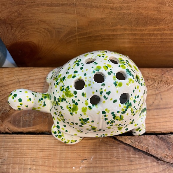 Accents | Vintage Turtle Pencil Holder Flower Holder Retro Green Decor ...